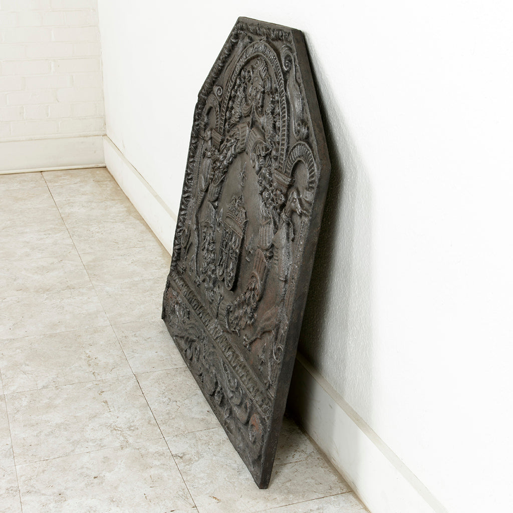 Large 18th Century Fireplace Back - French Metro Antiques
