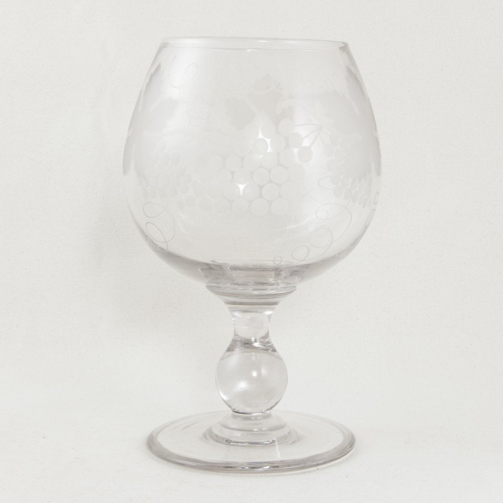 Large Crystal Goblet - French Metro Antiques