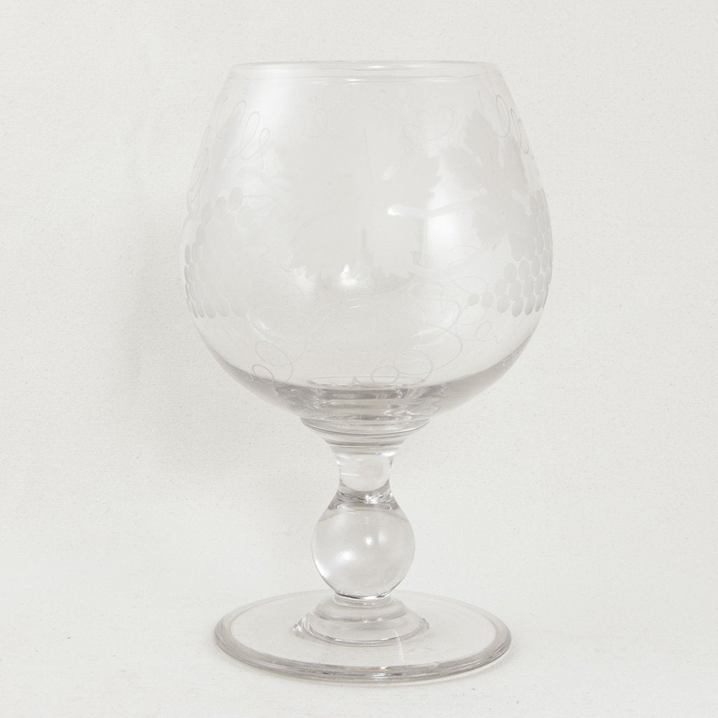Large Crystal Goblet - French Metro Antiques