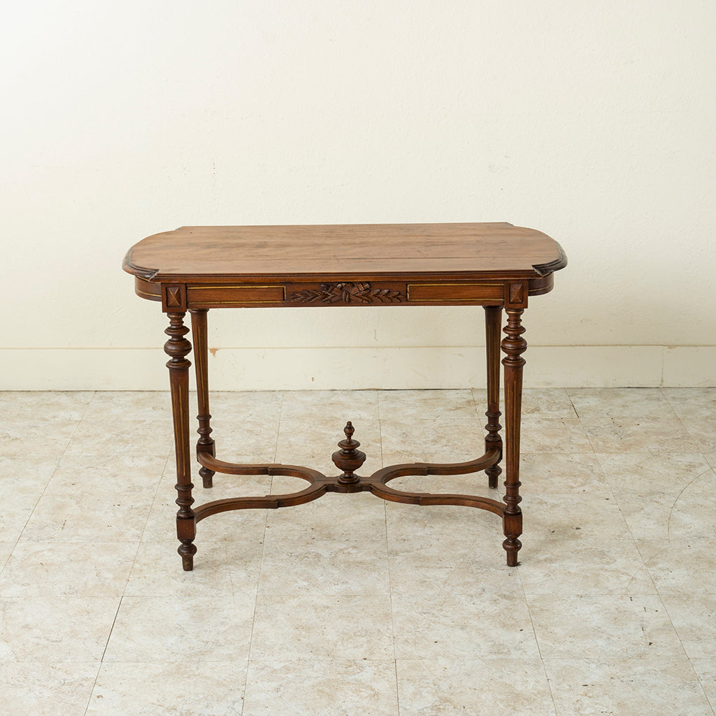 Hand Carved Louis XVI Table - French Metro Antiques